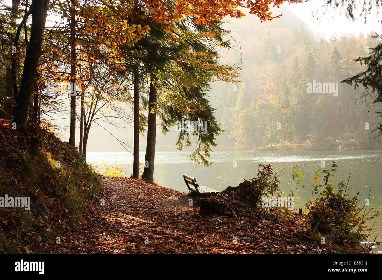 a lake called hechtsee near kufstein Stock Photo - Alamy