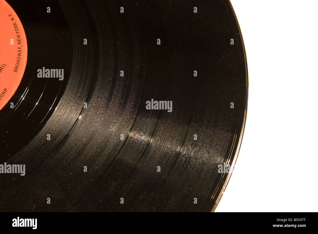 An old vinyl record isolated on white Stock Photo - Alamy