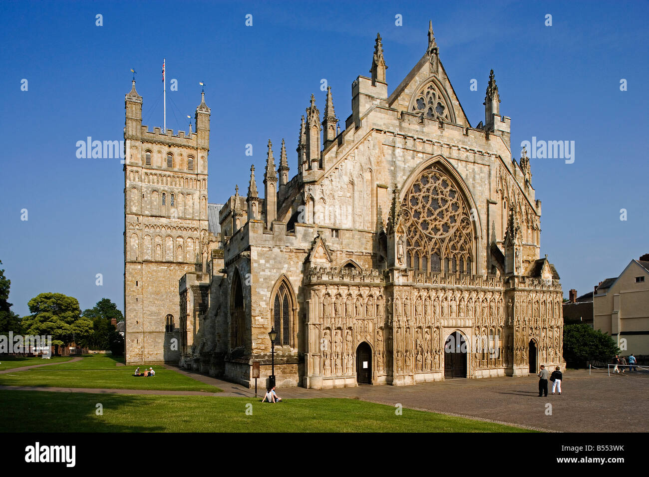 Exeter Cathedral Devon Great Britain United Kingdom Stock Photo - Alamy