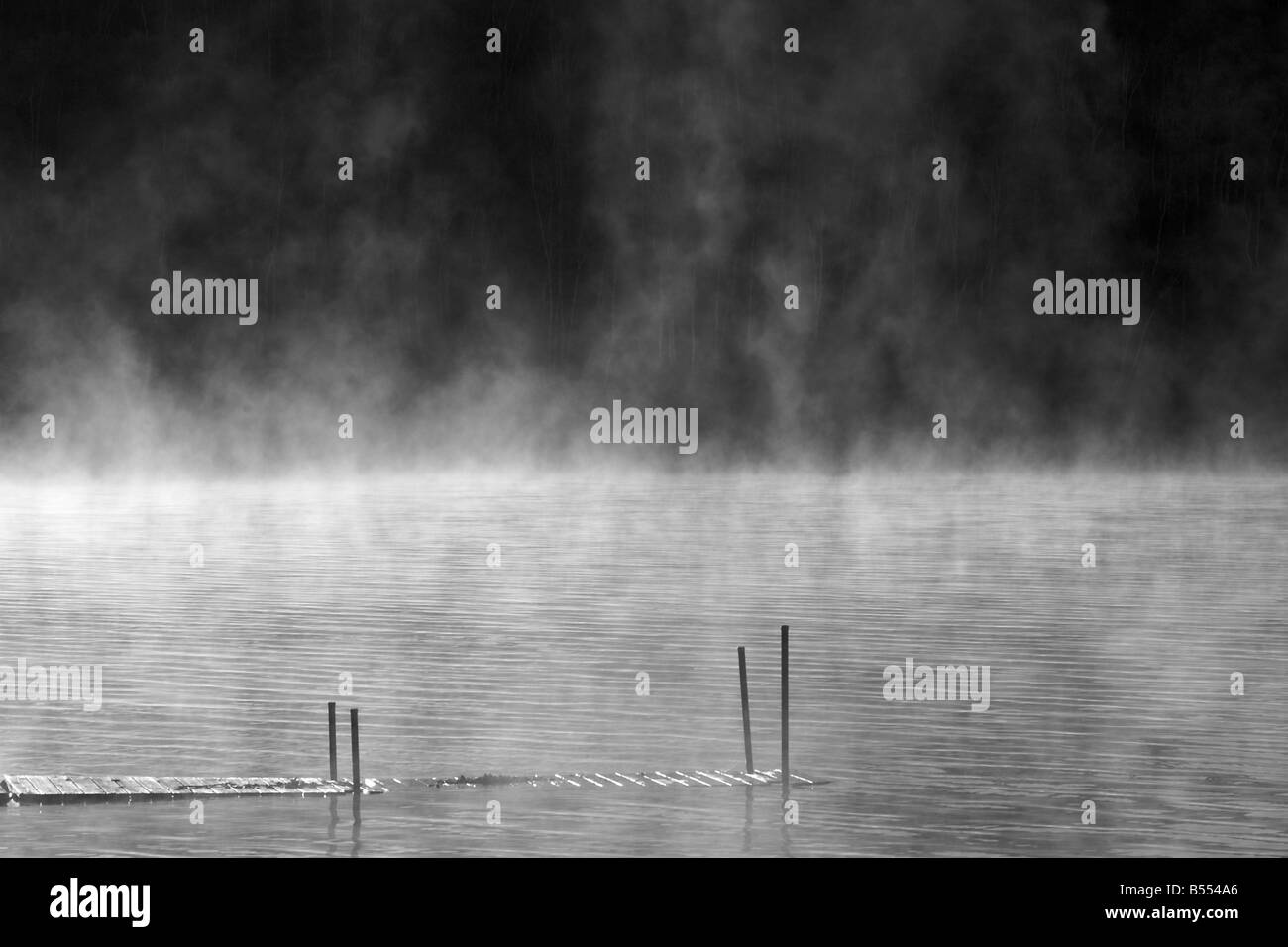 Rising lake water background view Black and White Stock Photos & Images ...