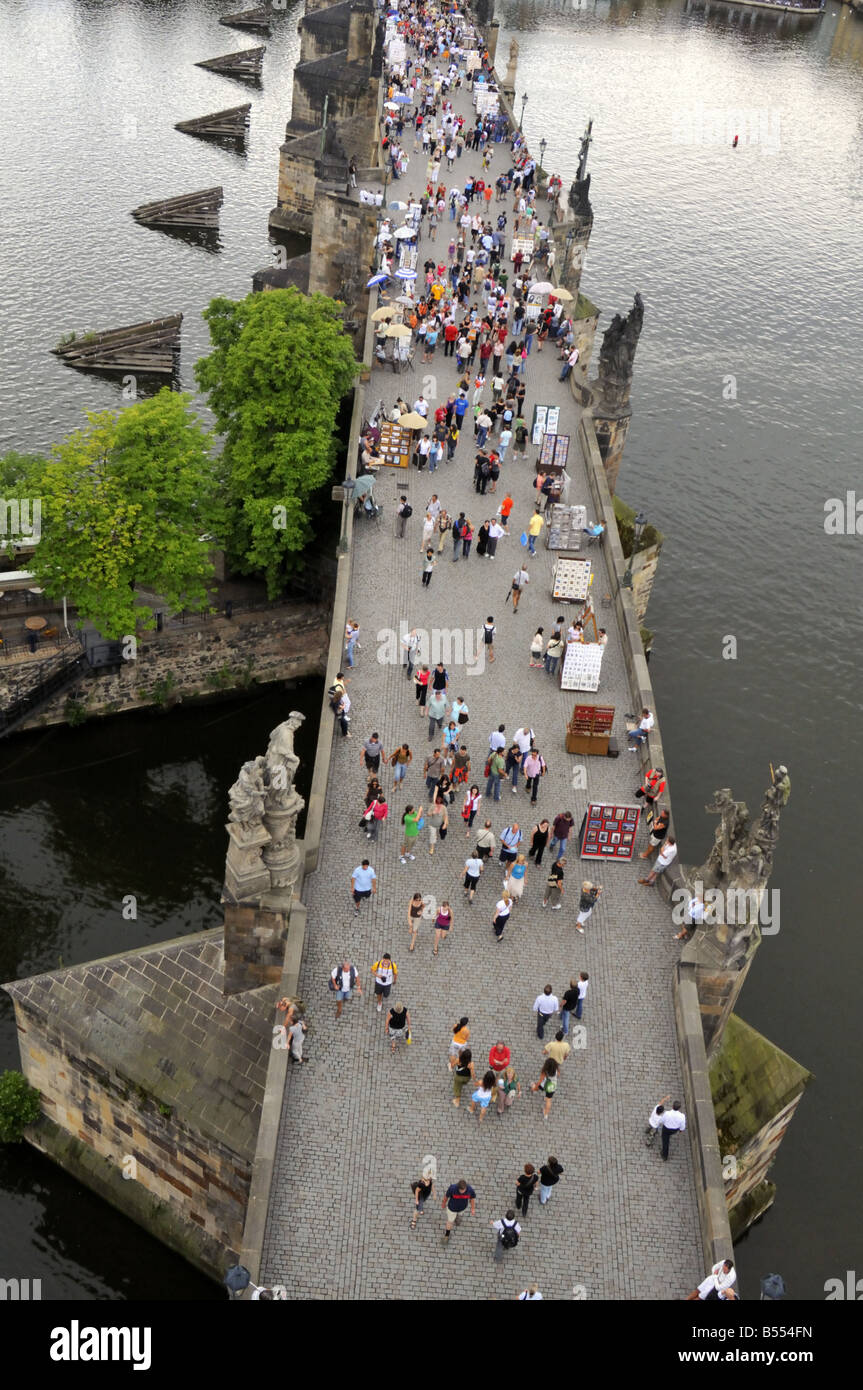 Crowd On Charles Bridge High Resolution Stock Photography and Images ...