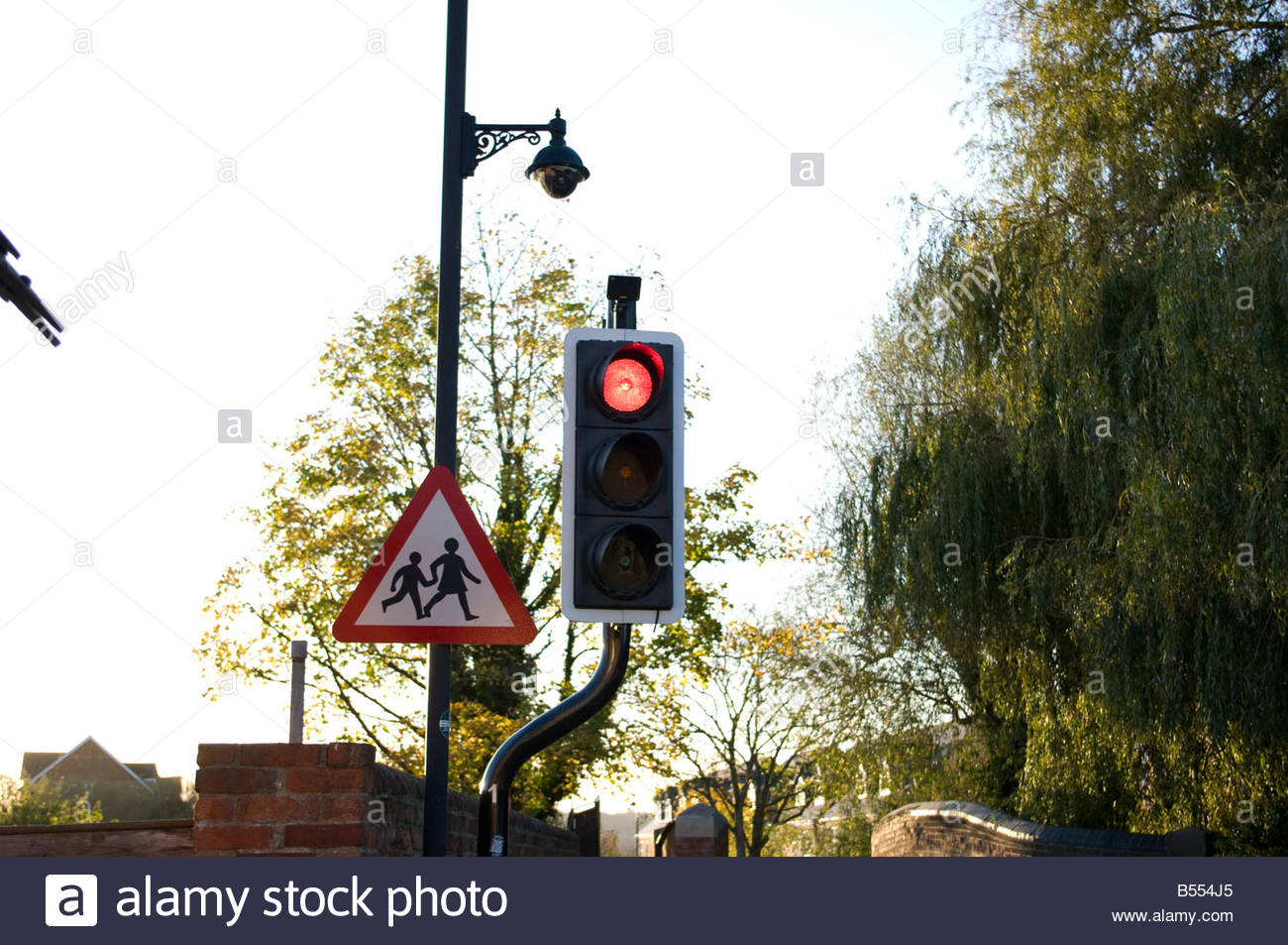 Traffic Light Warning Sign Stock Photos & Traffic Light Warning Sign ...