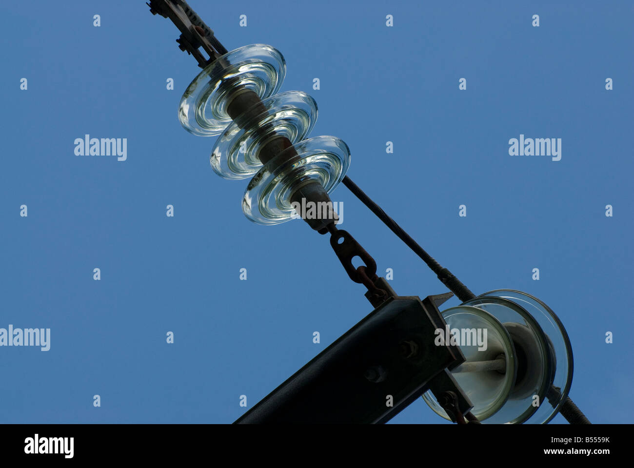 detail of electricity pylon Stock Photo - Alamy