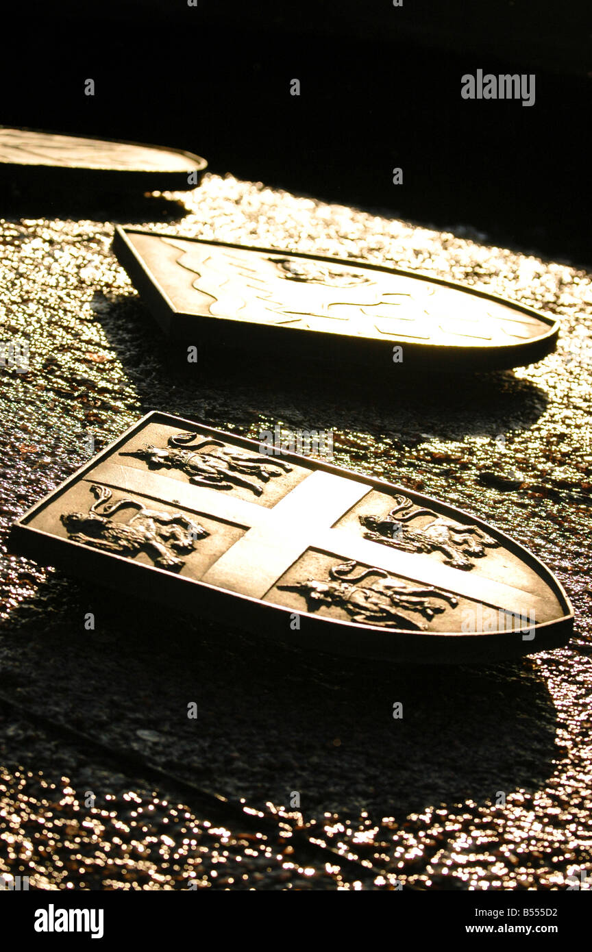 One of the several provincial crests that surround the Eternal Flame on ...