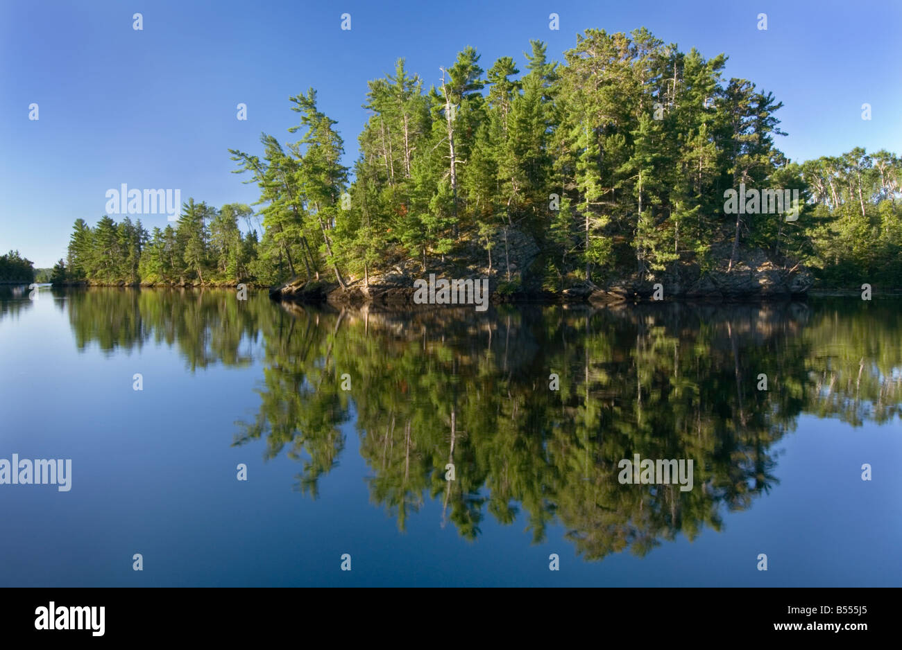 Reflections in the Namakan Narrows Namakan Lake Voyageurs National Park ...