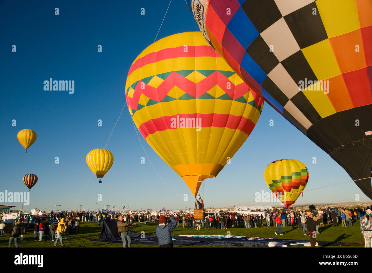 Hot air balloons Albuquerque balloon fiesta New Mexico Stock Photo - Alamy