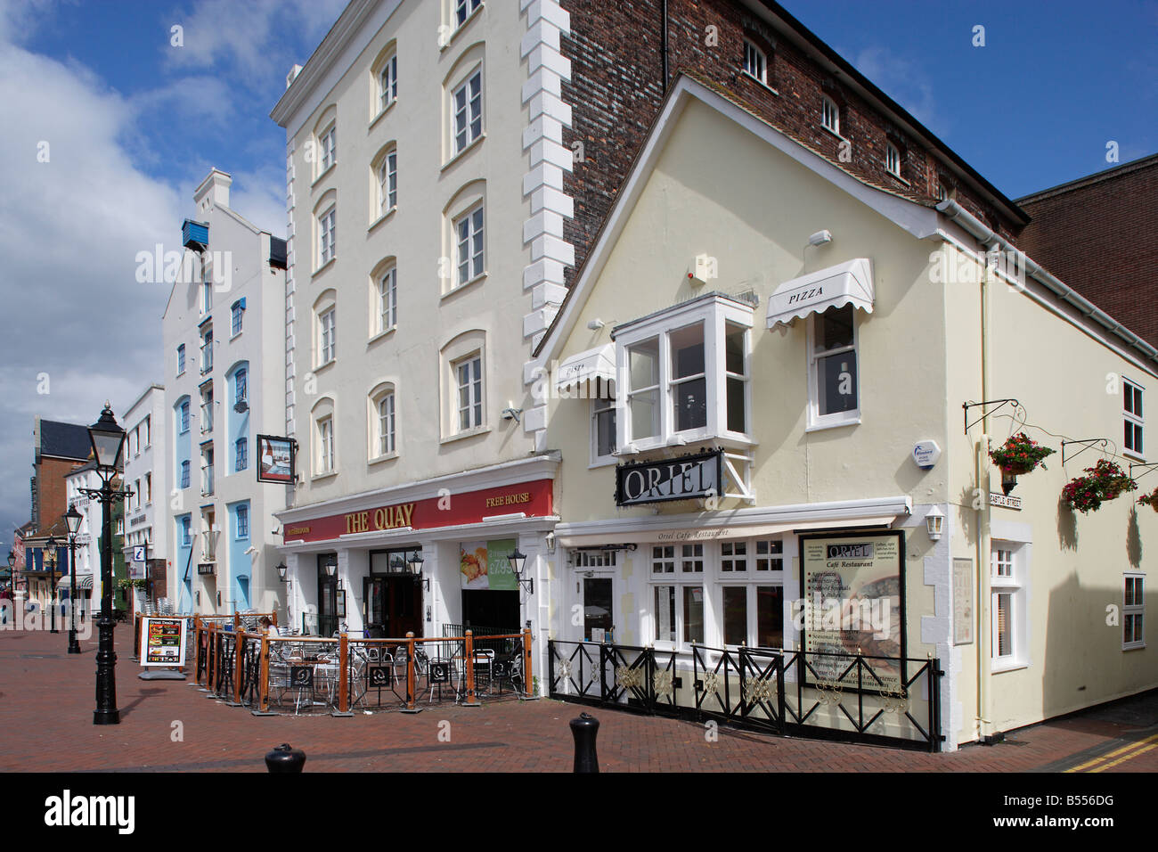 Poole the Quay sea front typical houses Dorset UK Stock Photo - Alamy