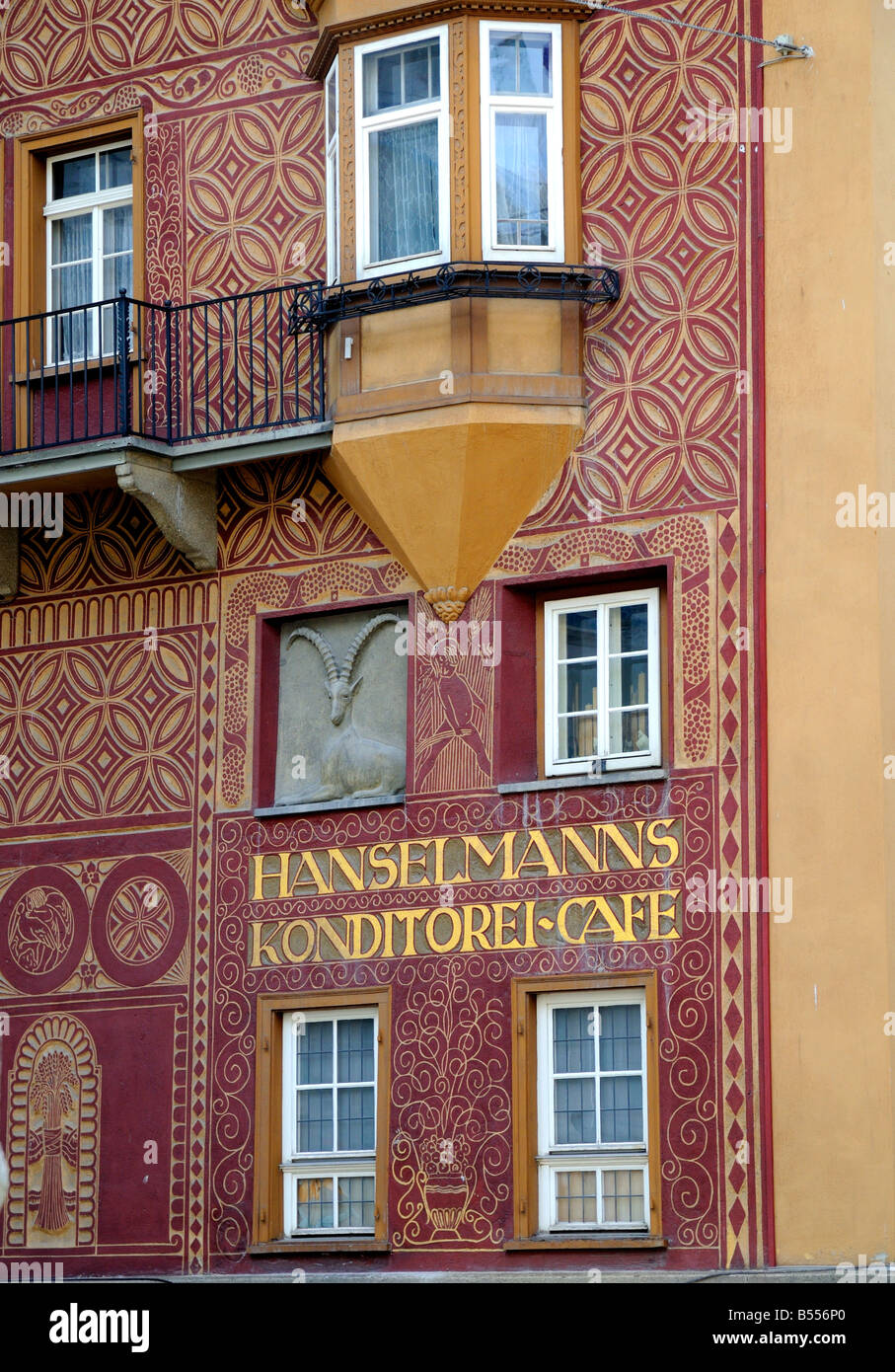 Hanselmann's Cake shop and Cafe in St Moritz in Switzerland Europe ...