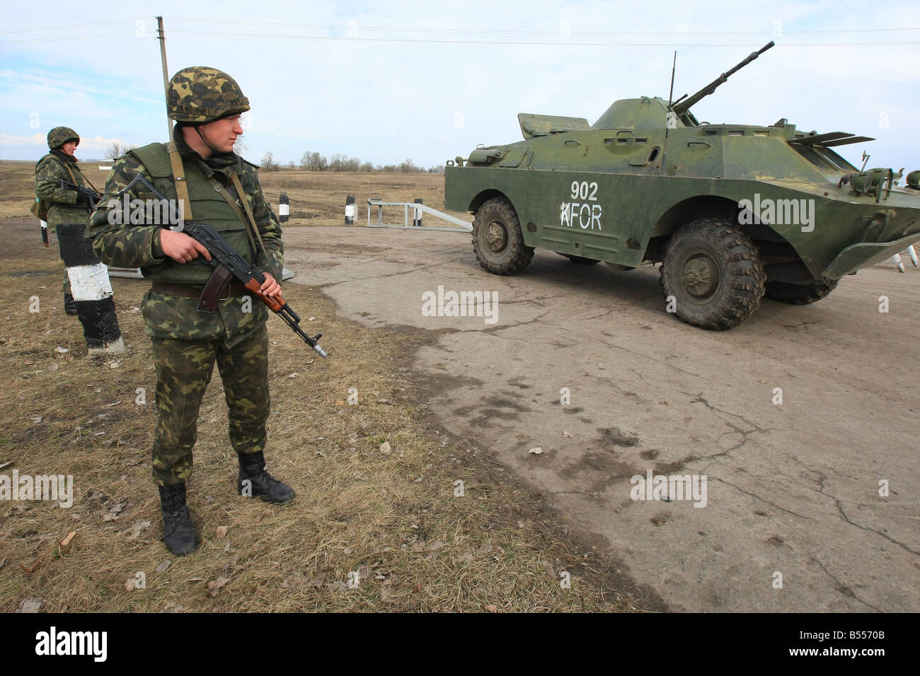 Soldiers - peace-makers Stock Photo - Alamy