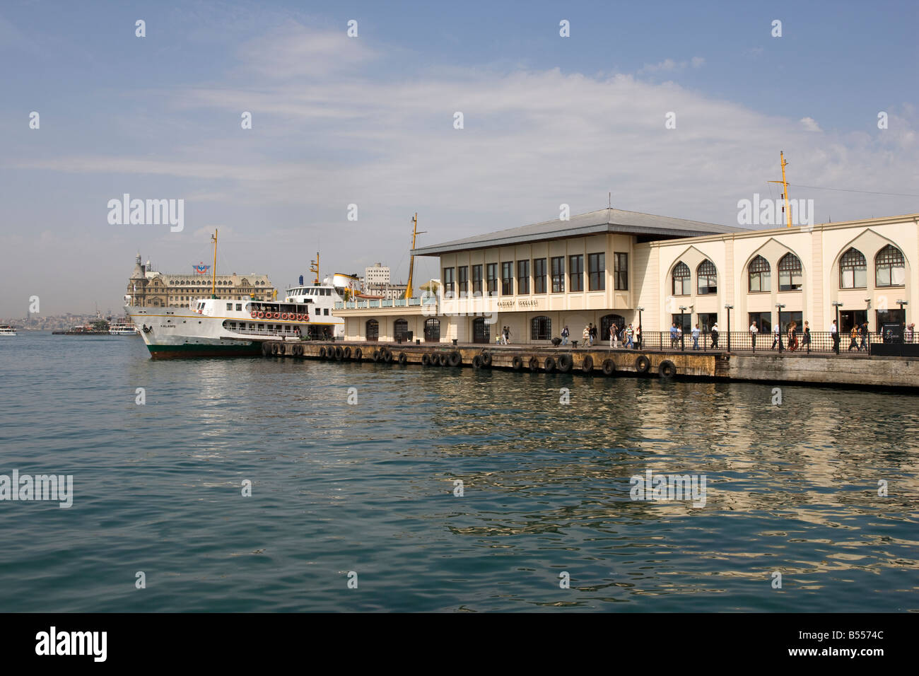 Cross Bosphorus Ferry Terminal Karakoy Istanbul Turkey Stock Photo - Alamy