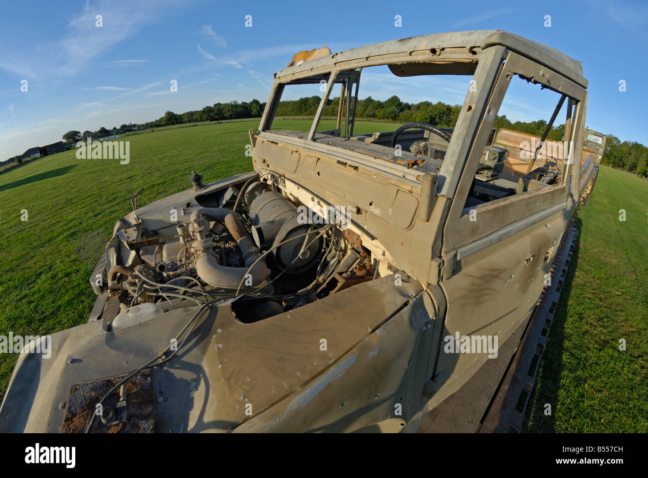Remains of Centaur Half-Track number 6 being based on a Land Rover V8 ...