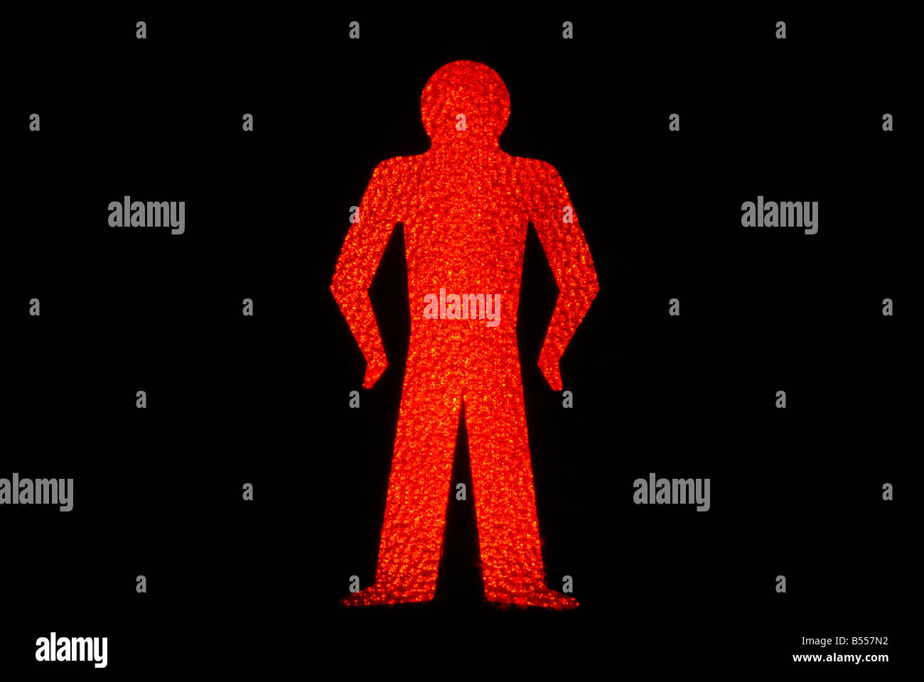 Red Man, Stop Sign Stock Photo - Alamy