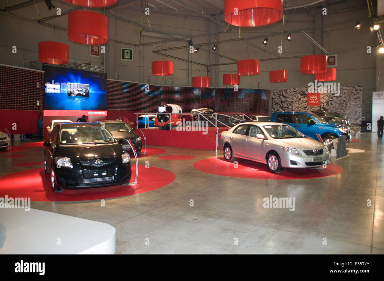Car Show Santiago Toyota Stand Stock Photo - Alamy