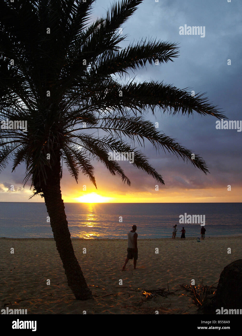 Sunset Beach, Hawaii Stock Photo - Alamy
