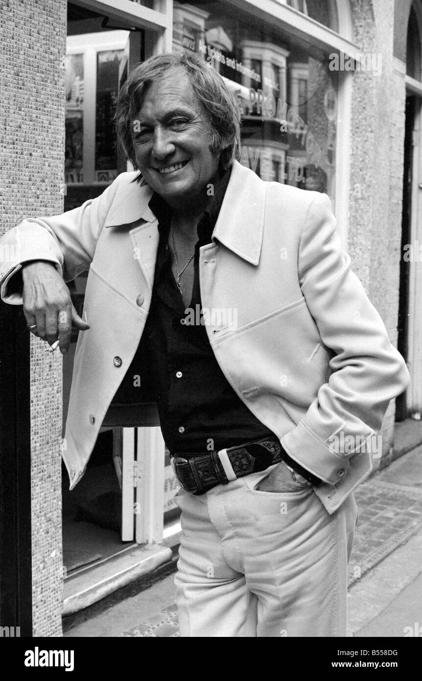 Johnny Speight TV Script Writer in London smoking cigarette posed photo ...