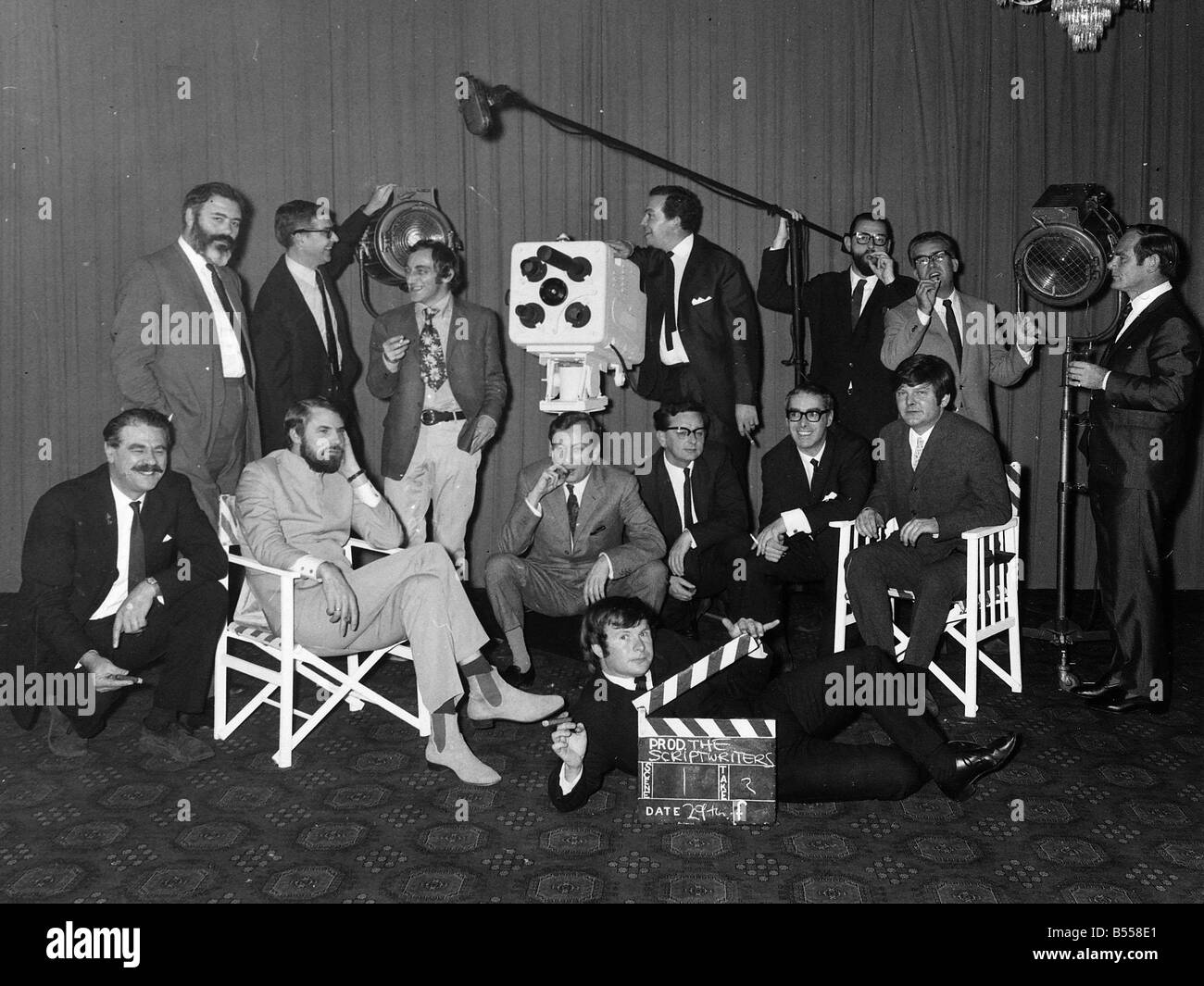 Television scriptwriters alan simpson ray Black and White Stock Photos ...