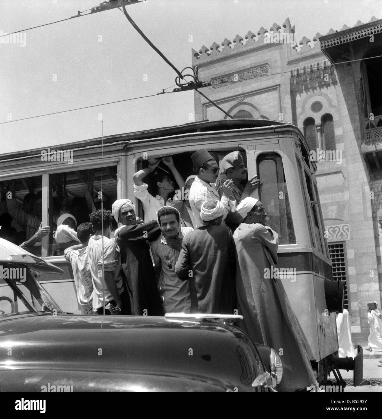 Cairo tram Black and White Stock Photos & Images - Alamy