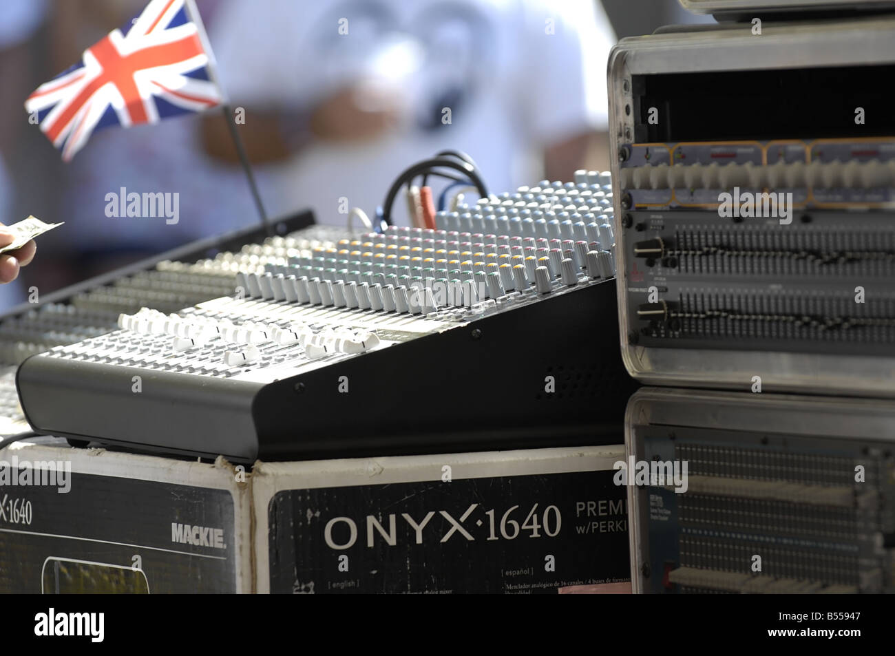 Audio Mixing Board and equipment for live audio concert performance ...