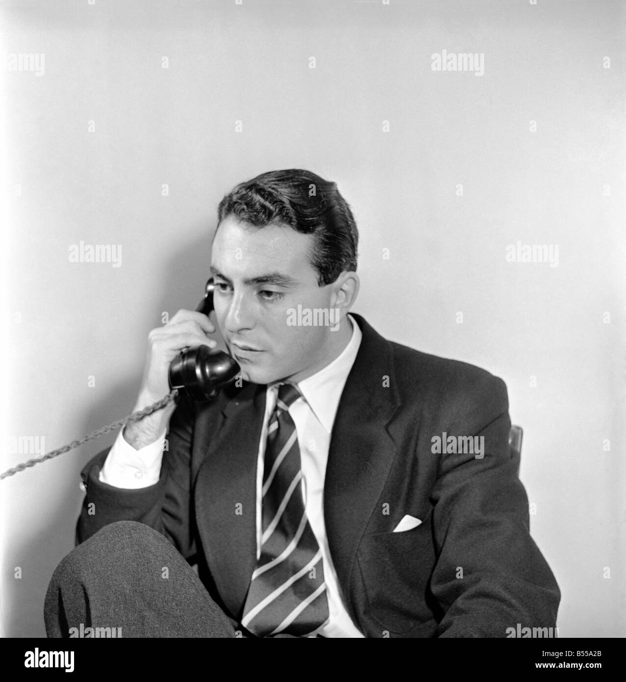 Brian Tessler BBC Television Producer. December 1953 D7193-001 Stock ...