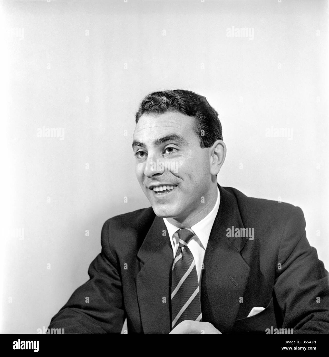 1950s man portrait Black and White Stock Photos & Images - Alamy