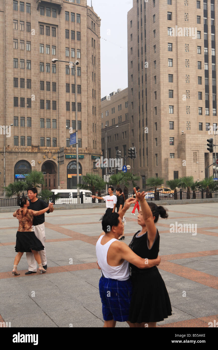 Dancing at The Bund, Shanghai, China Stock Photo - Alamy