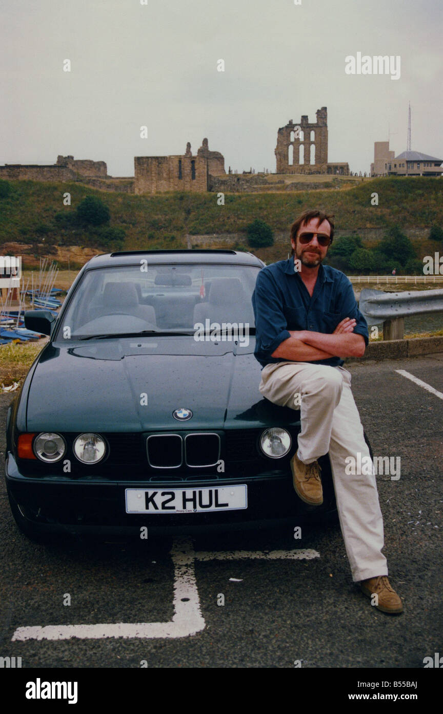 Alan Hull of the pop group Lindisfarne at Tynemouth 24 10 92 Stock ...