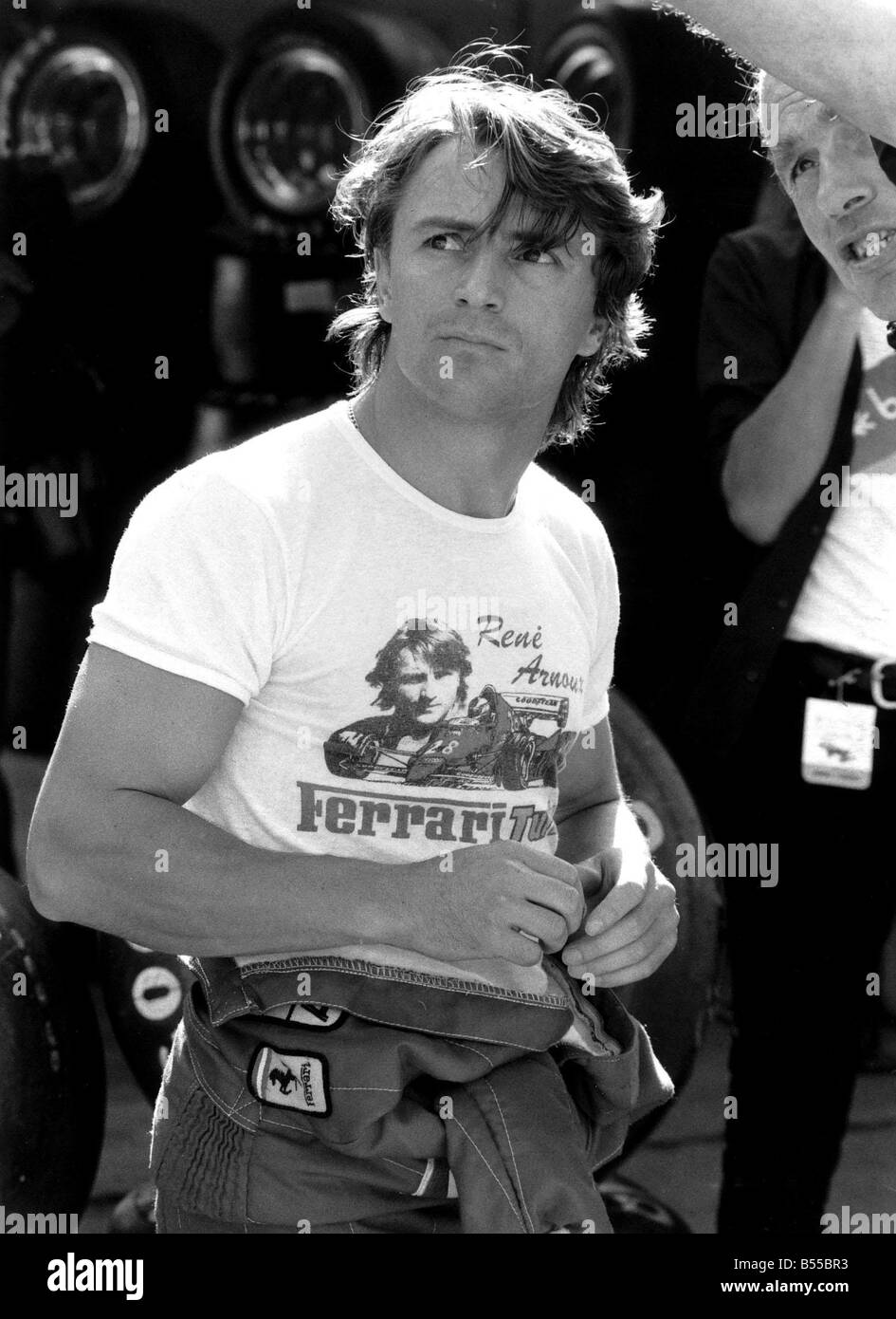 Motor car racing driver Black and White Stock Photos & Images - Alamy