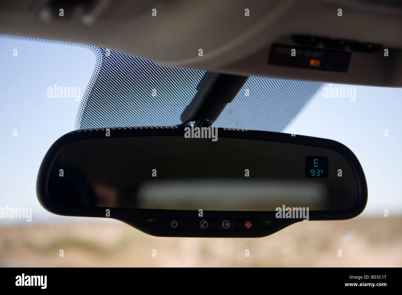 Inside mirror of a car Stock Photo - Alamy