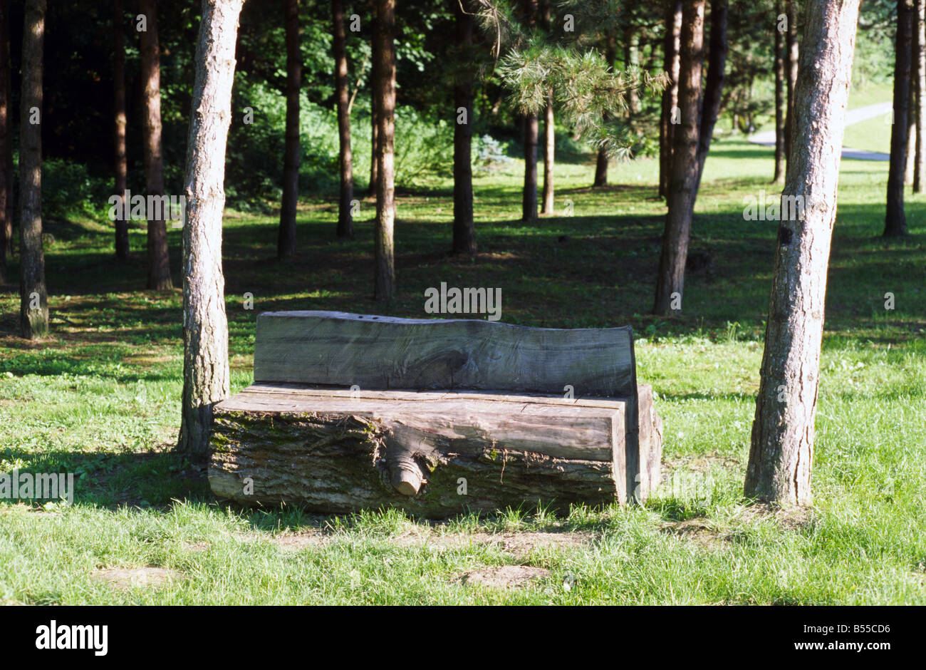 Home made wooden bench hi-res stock photography and images - Alamy