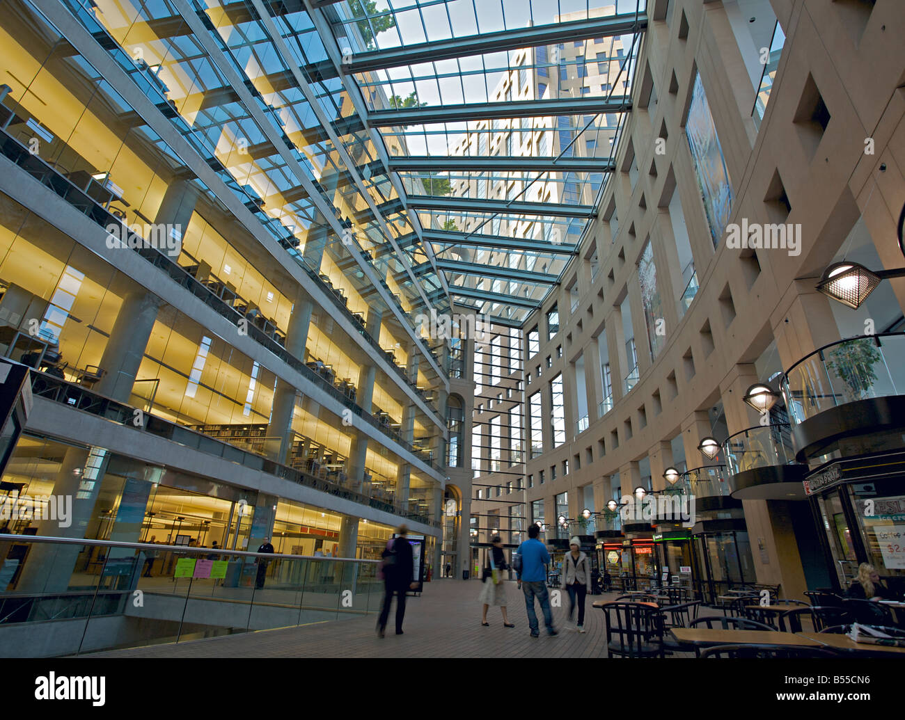 Interior of Vancouver Public Library Stock Photo - Alamy