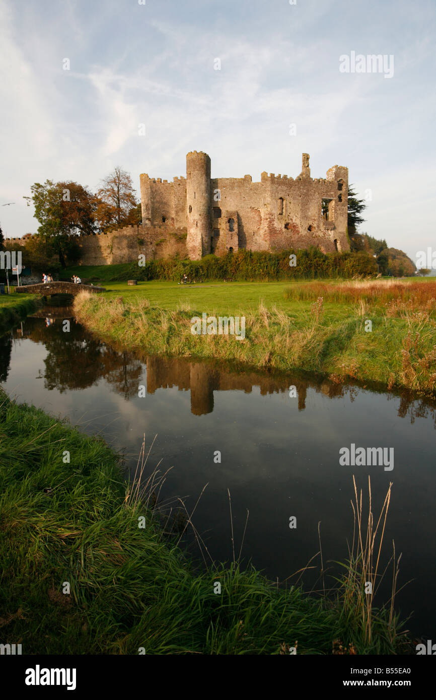 Laugharne Castle near St Clears, Camarthenshire, Wales Stock Photo - Alamy