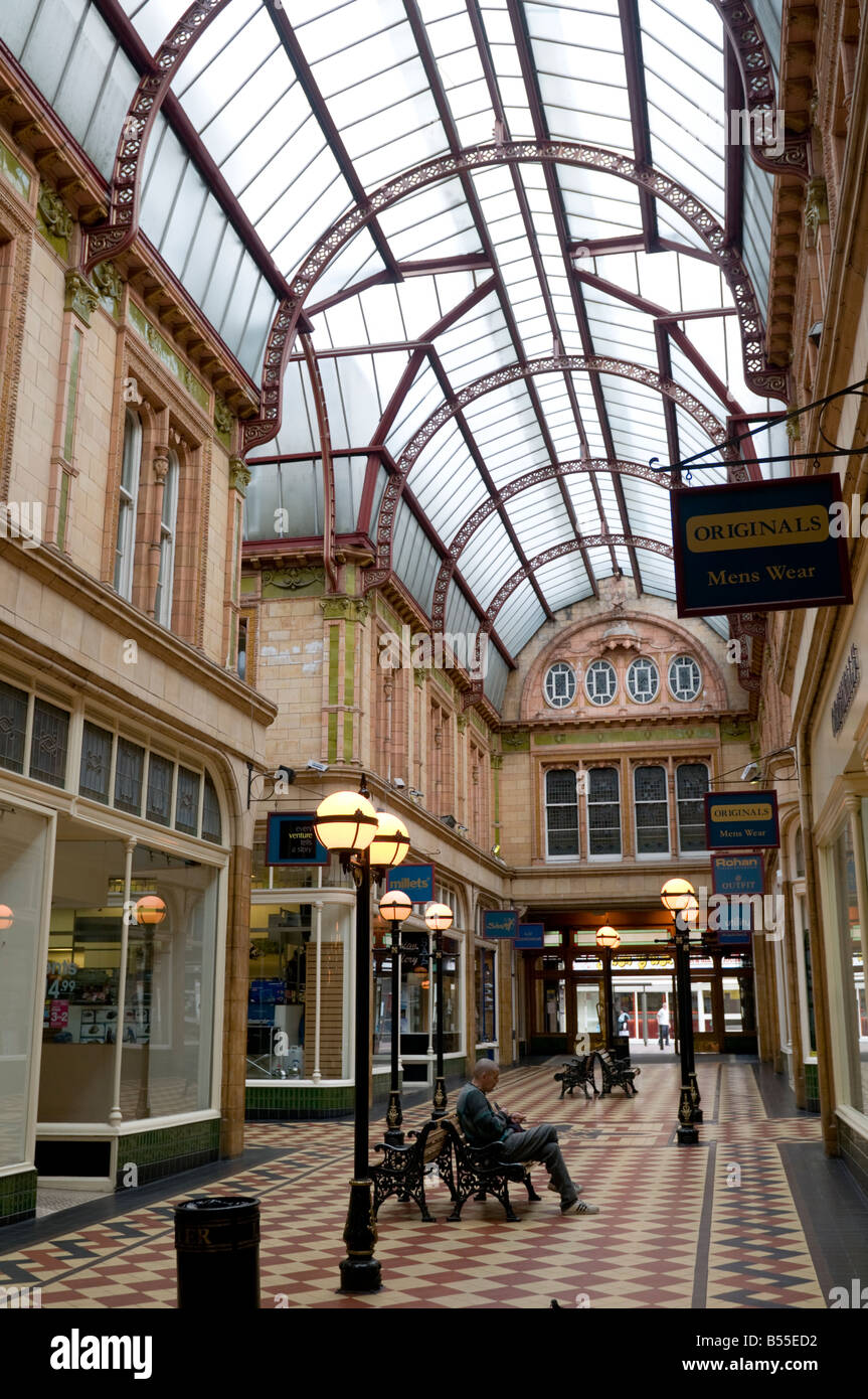 Interior Victorian era Miller arcade Preston city centre Lancashire ...