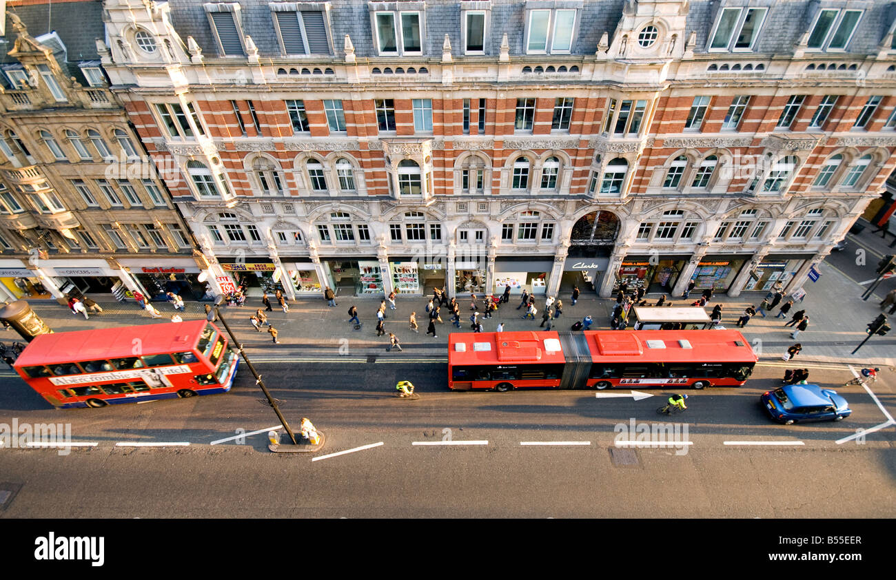 Oxford street traffic aerial hi-res stock photography and images - Alamy