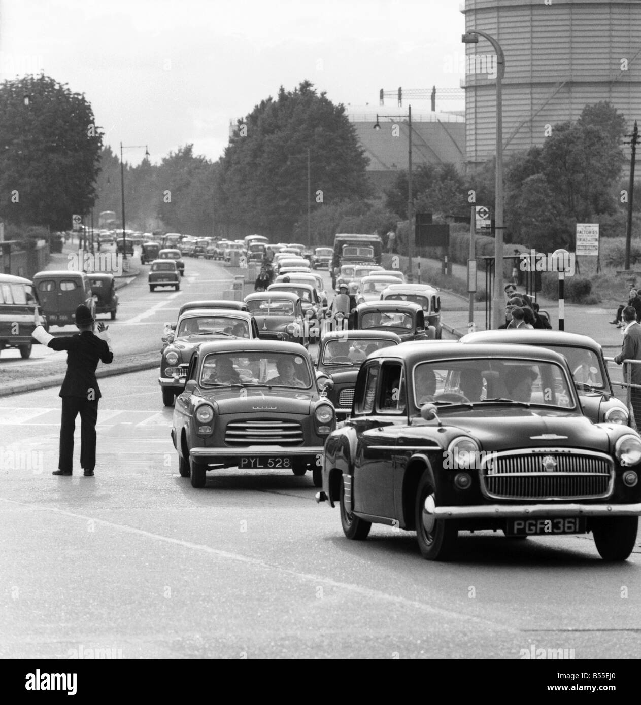 1960s traffic jam Black and White Stock Photos & Images - Alamy