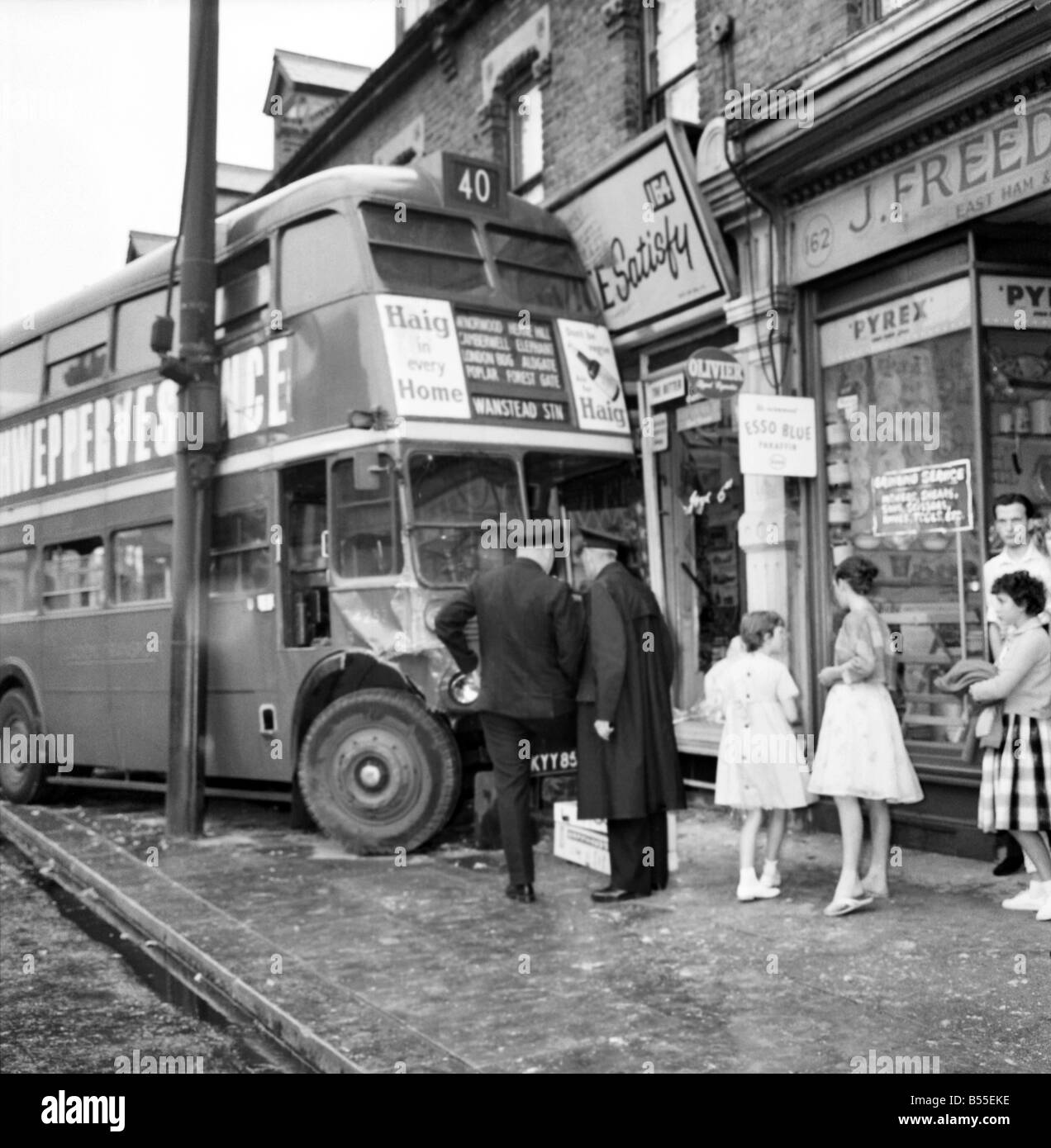 Bus Crash Accident Black and White Stock Photos & Images - Alamy
