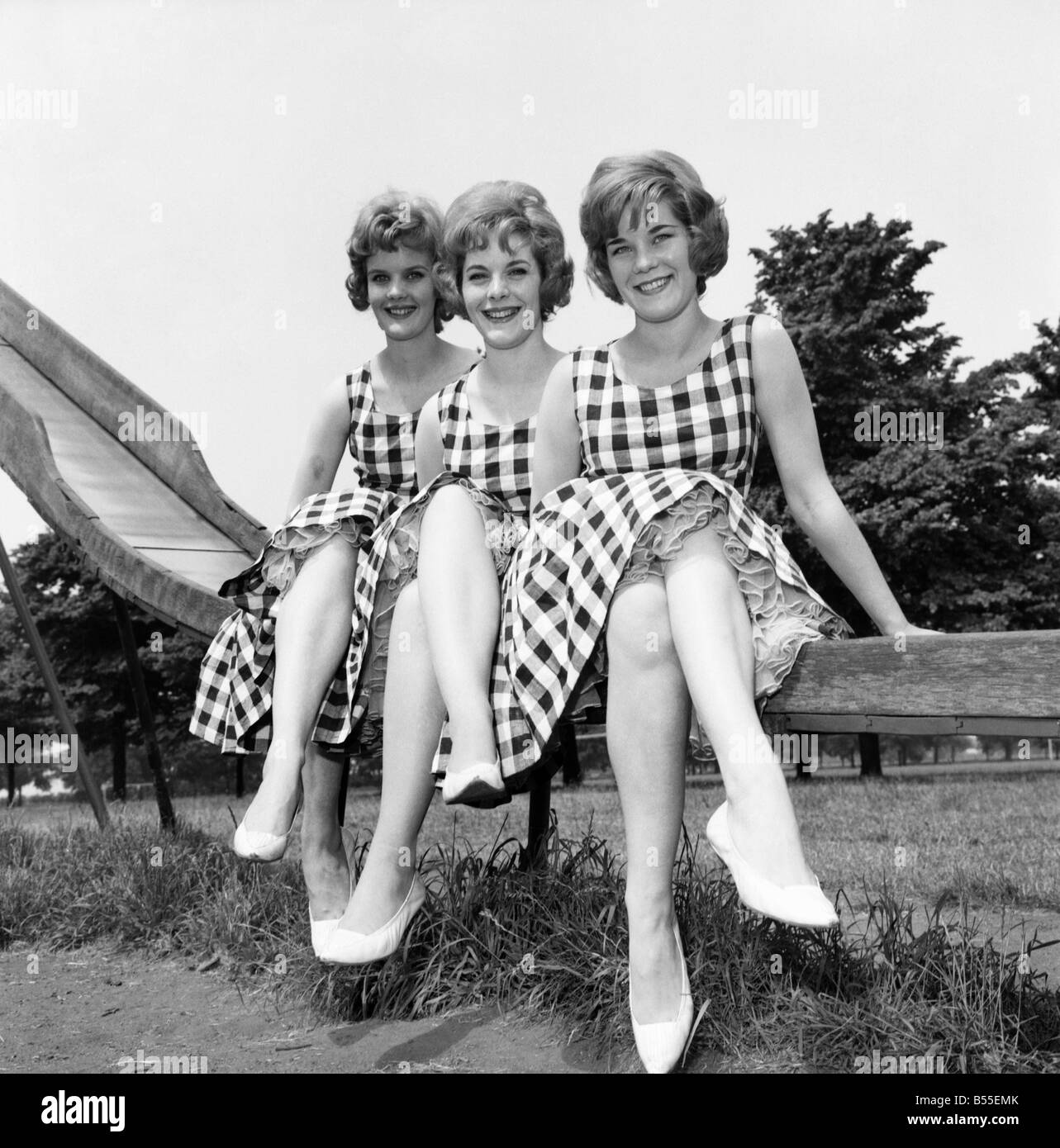 England Sisters celebrate their chart success: The Sisters from left ...