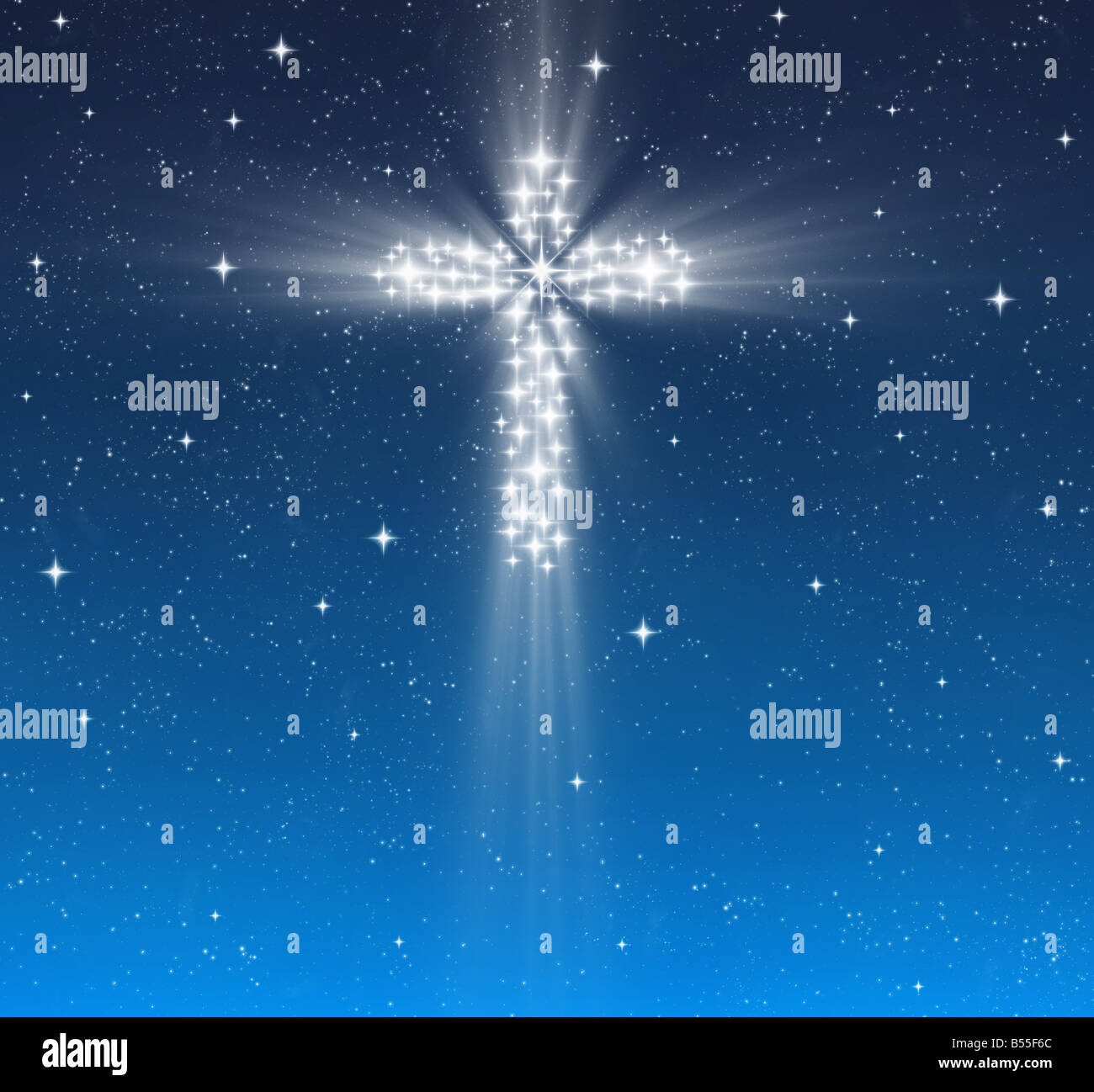 Glowing christian cross hi-res stock photography and images - Alamy