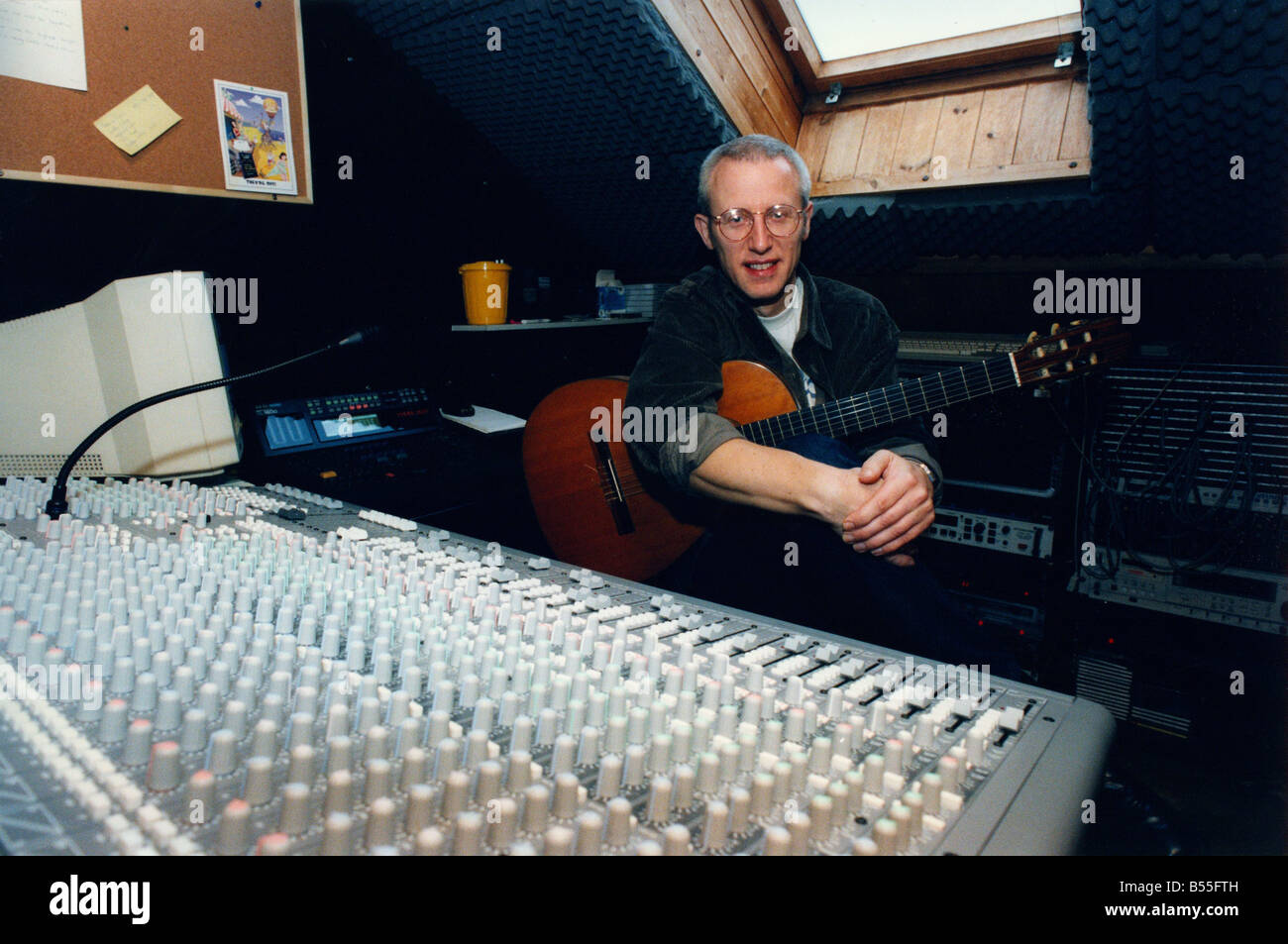Ray Laidlaw drummer of Lindisfarne at the Hi Level Recording Studio 08 ...