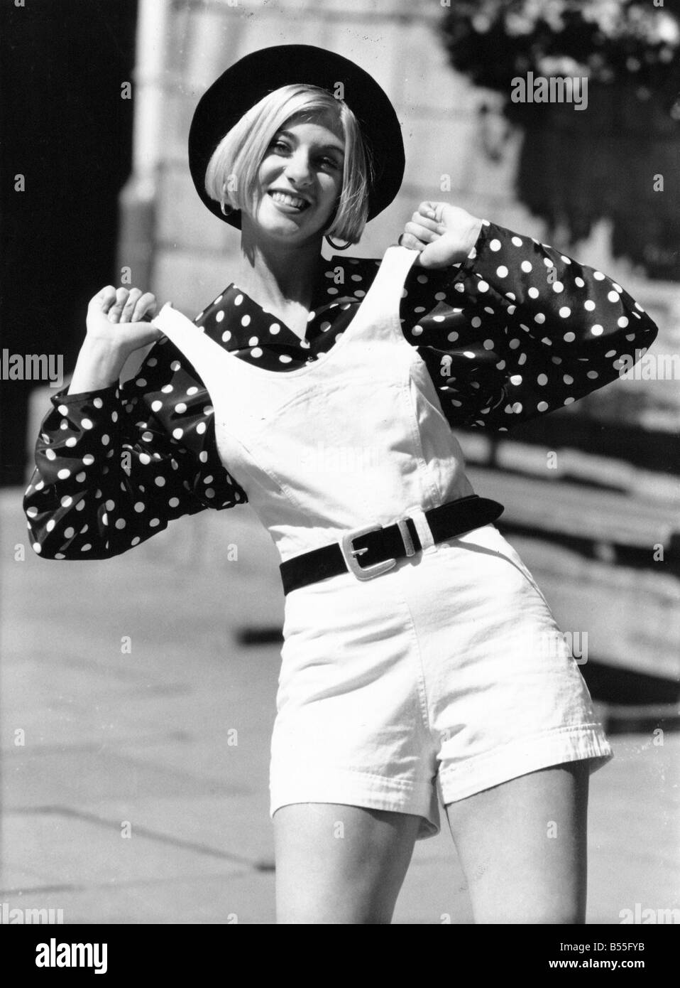 1990s clothing fashion model Black and White Stock Photos & Images - Alamy