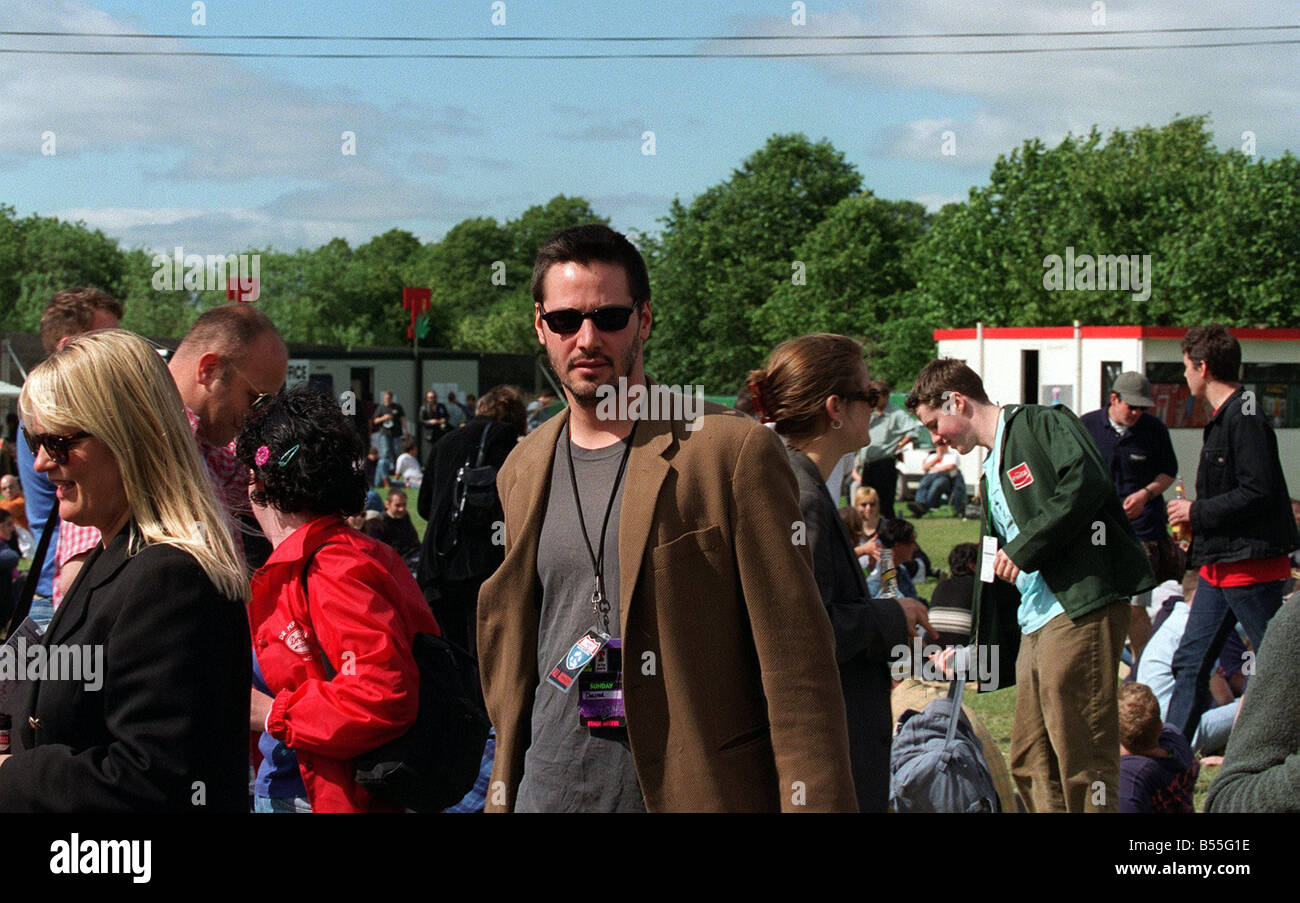 Keanu Reeves actor and musician guitarist with Dogstar walking amongst ...