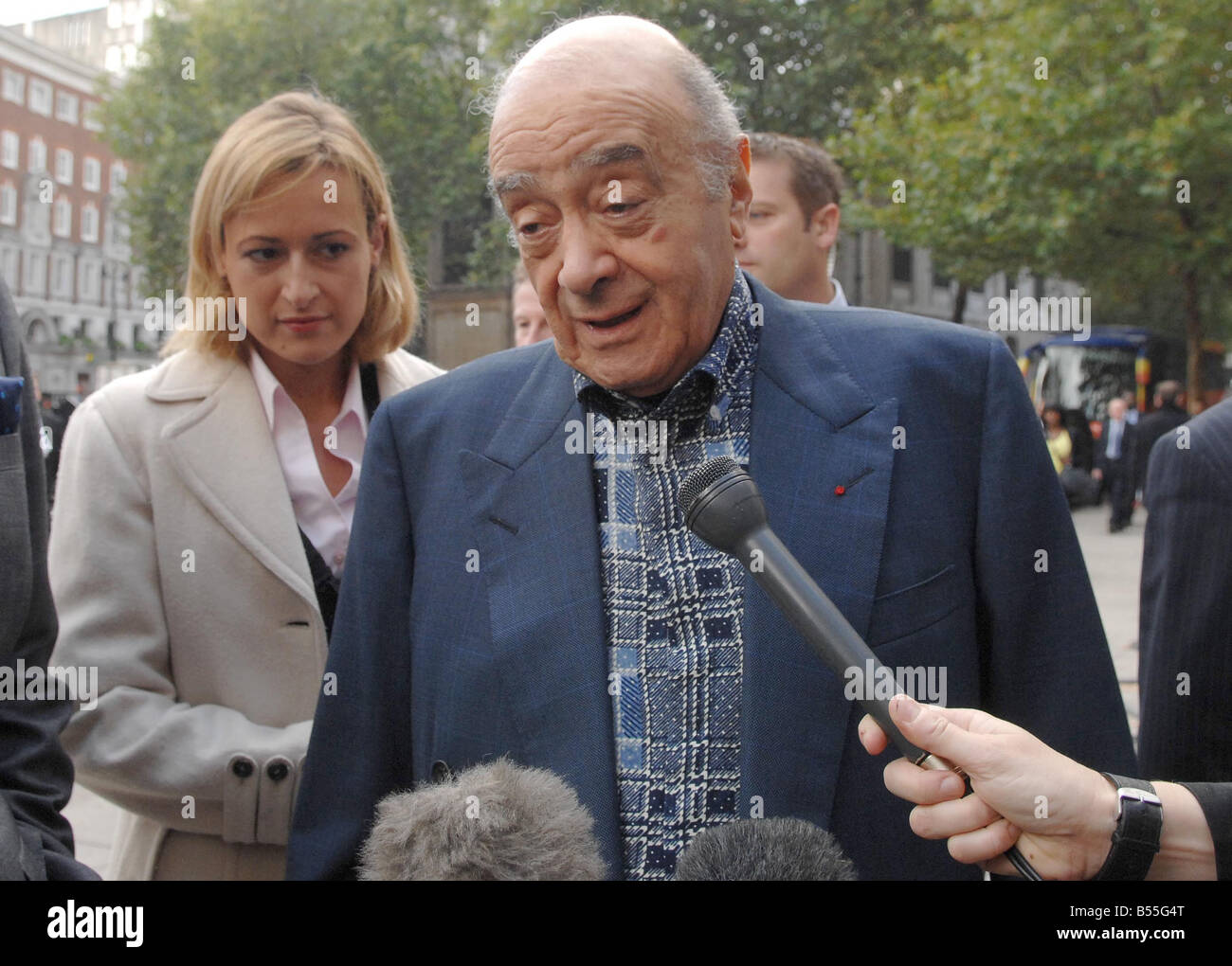 Mohammed al Fayed arrives at court for the third day at the public ...