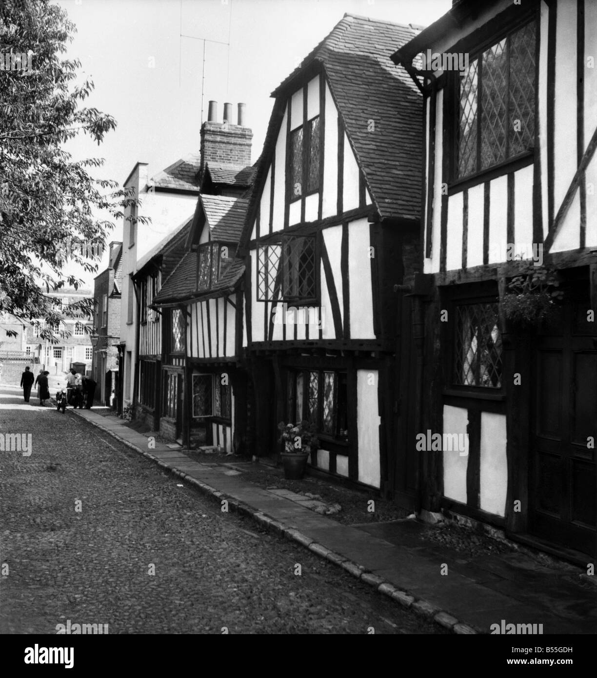 Places: England: Rye. General Street scene in and a round The Sussex ...