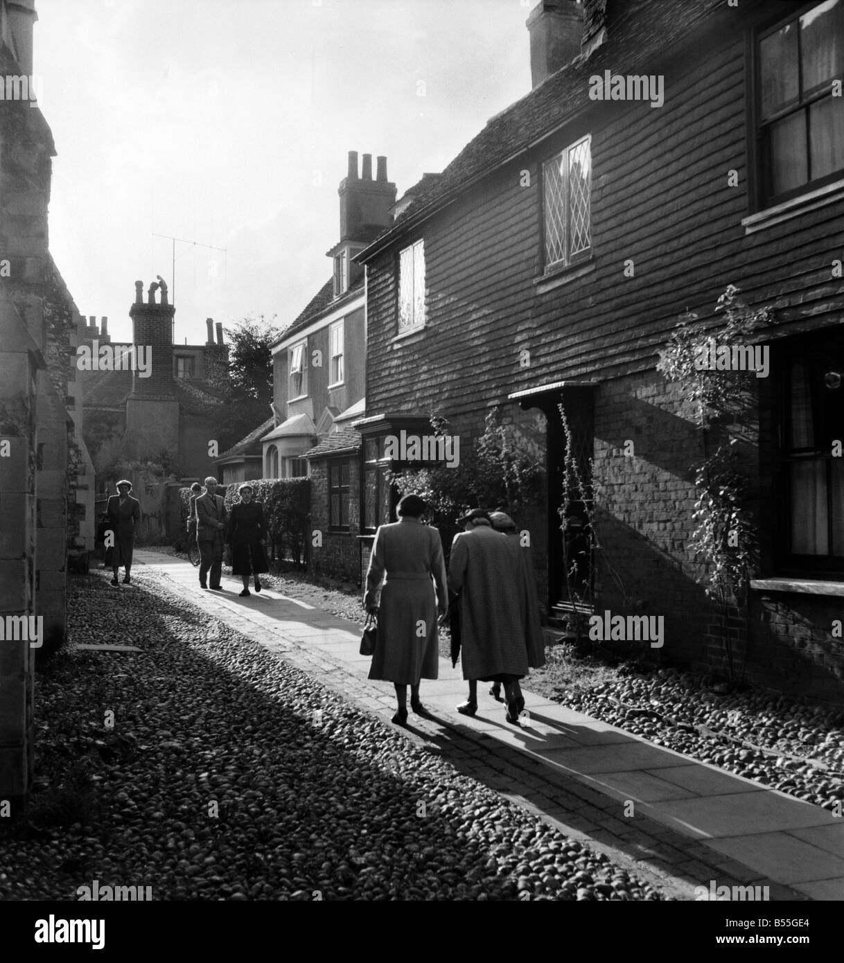 Places: England: Rye. General Street scene in and a round The Sussex ...