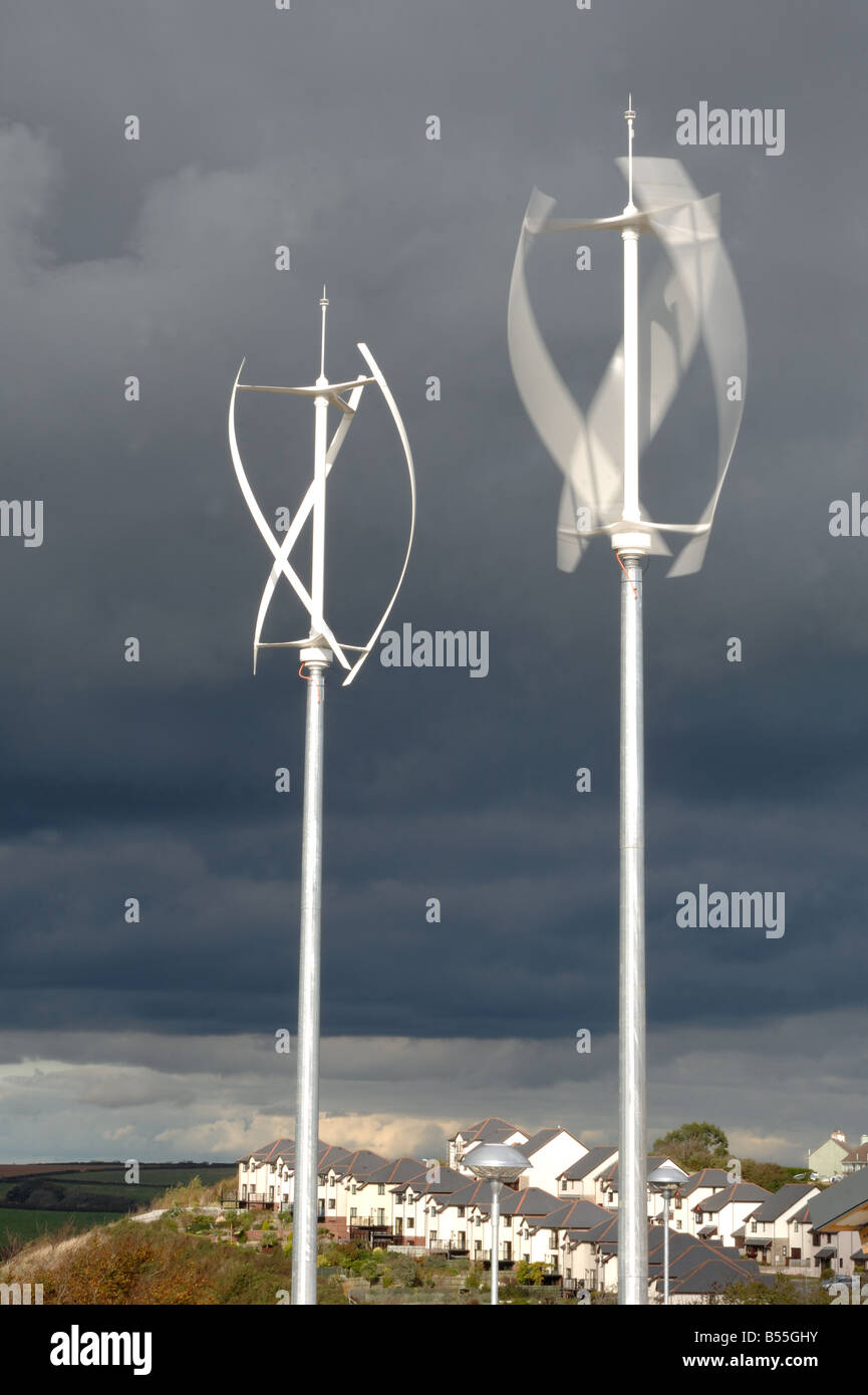 Vertical Axis Wind Turbines High Resolution Stock Photography and ...