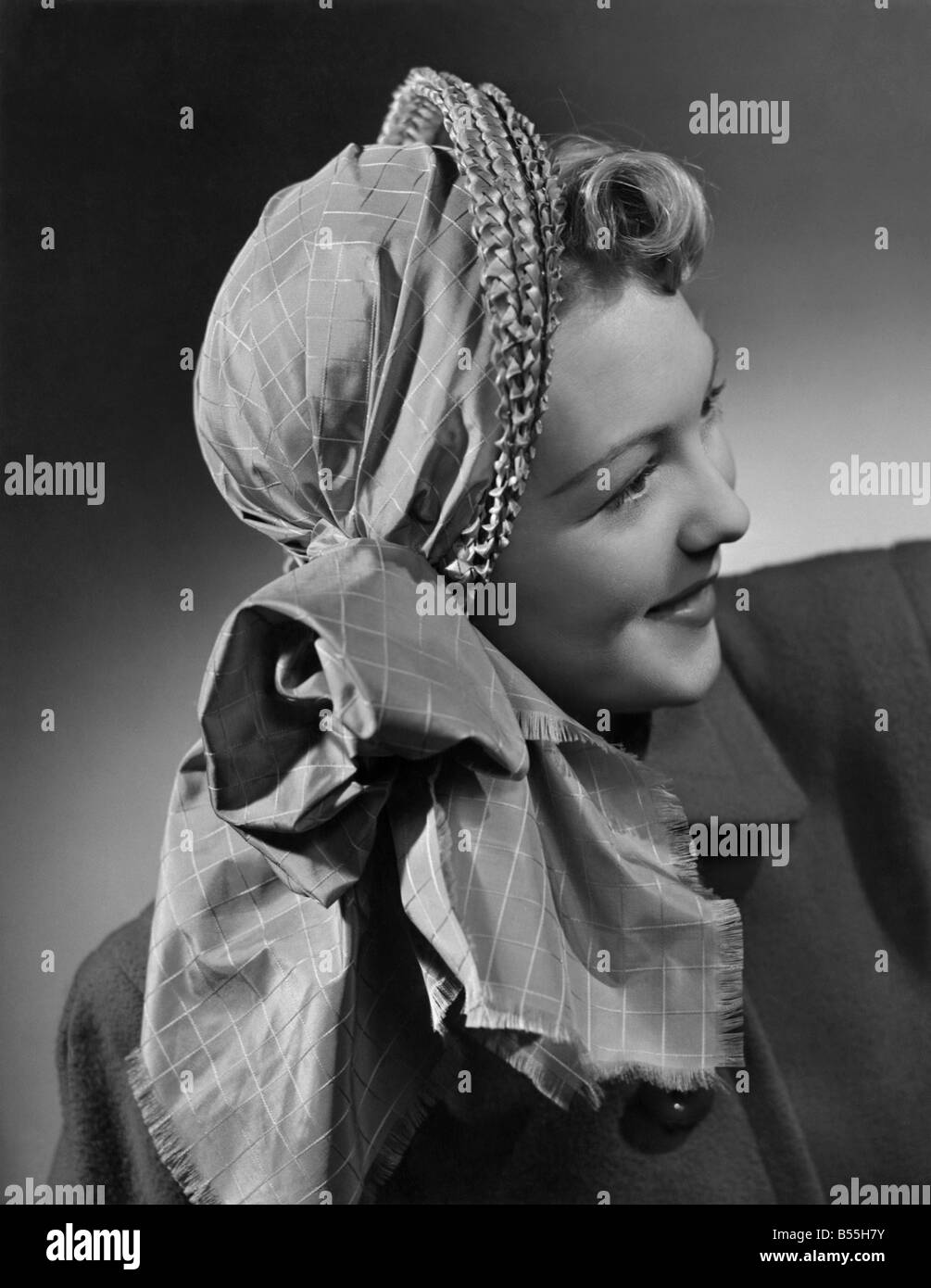 Fashion - 1940's: This novel hat by Maria Guy is suitably named ...