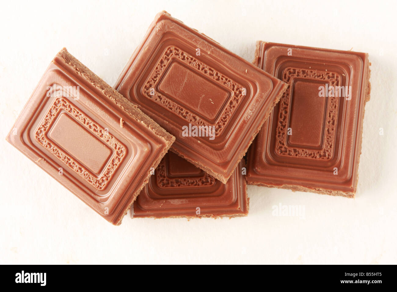 Milk chocolate isolated on white shot in studio Stock Photo - Alamy
