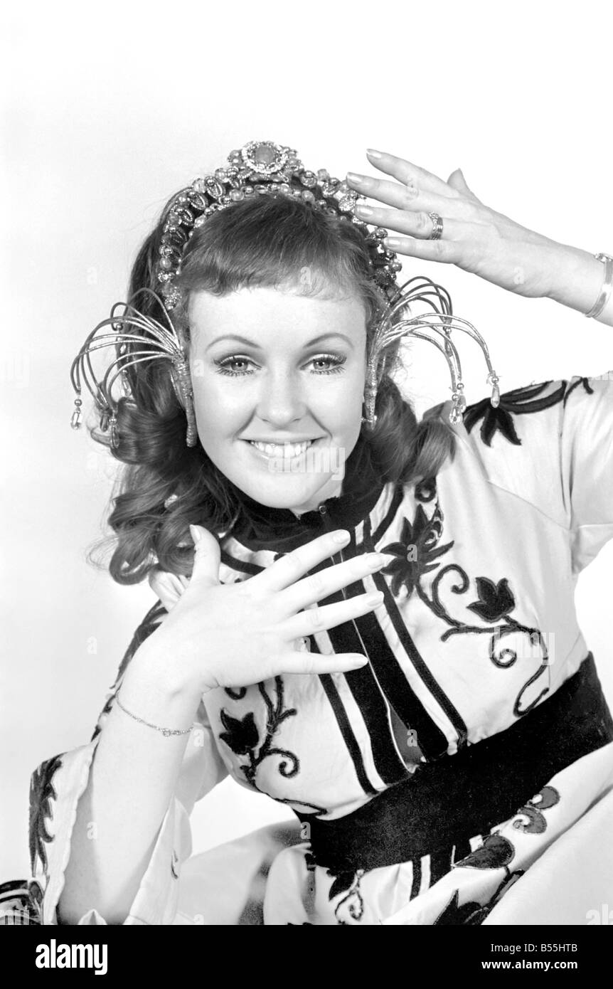 Maggie Vickers wearing one of the costumes she will appear in on ...