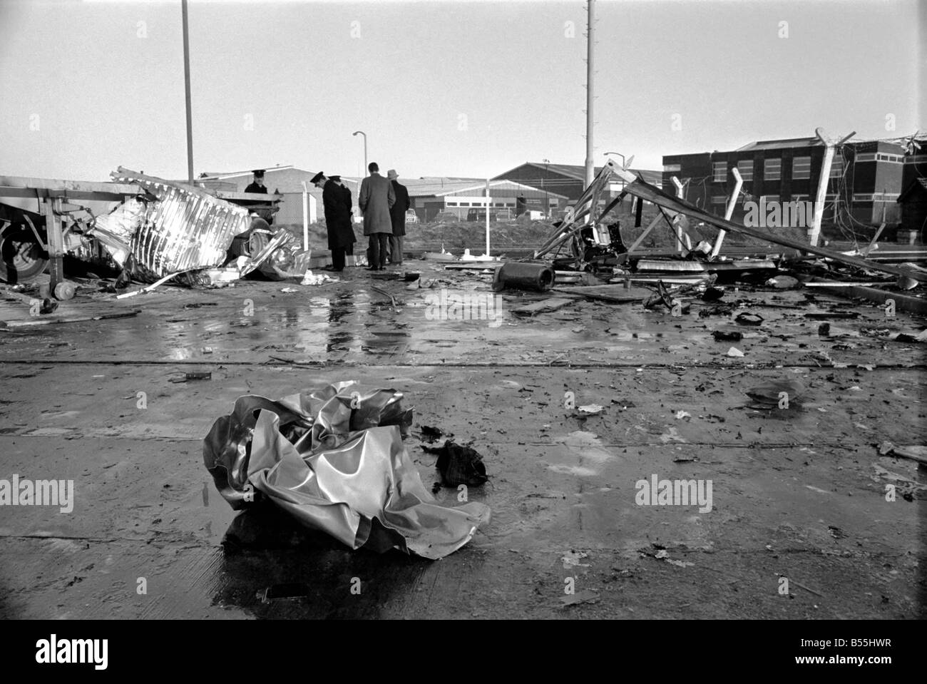 Tanker Explosion: All that remains of the container after the explosion ...