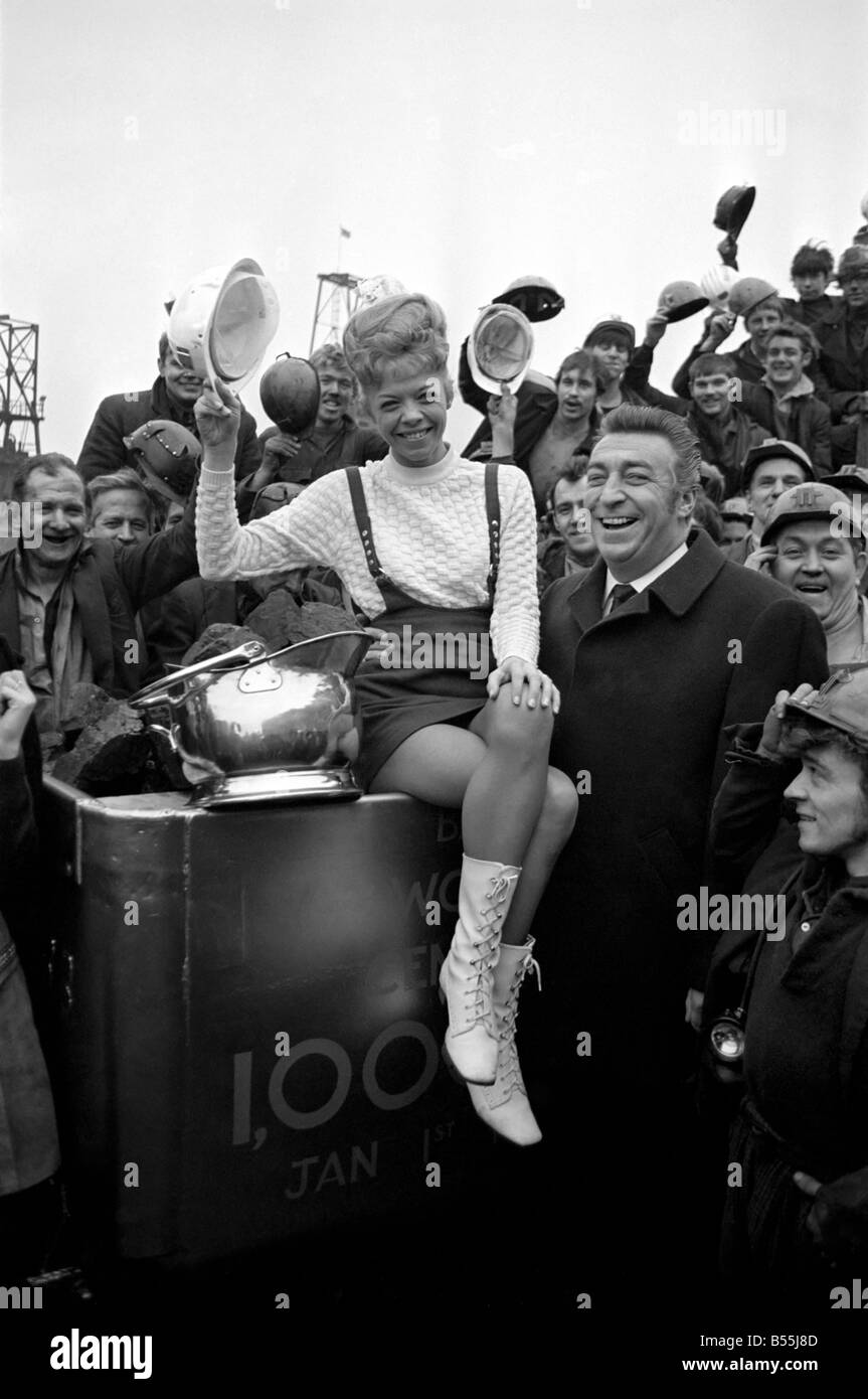 Donna Douglas (black coat) who is appearing in Cinderella at the Civic ...