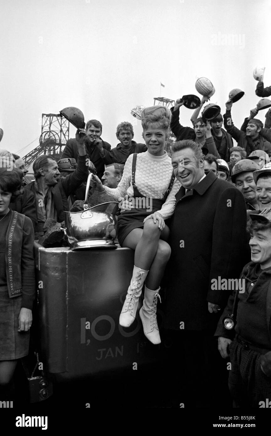 Donna Douglas (black coat) who is appearing in Cinderella at the Civic ...